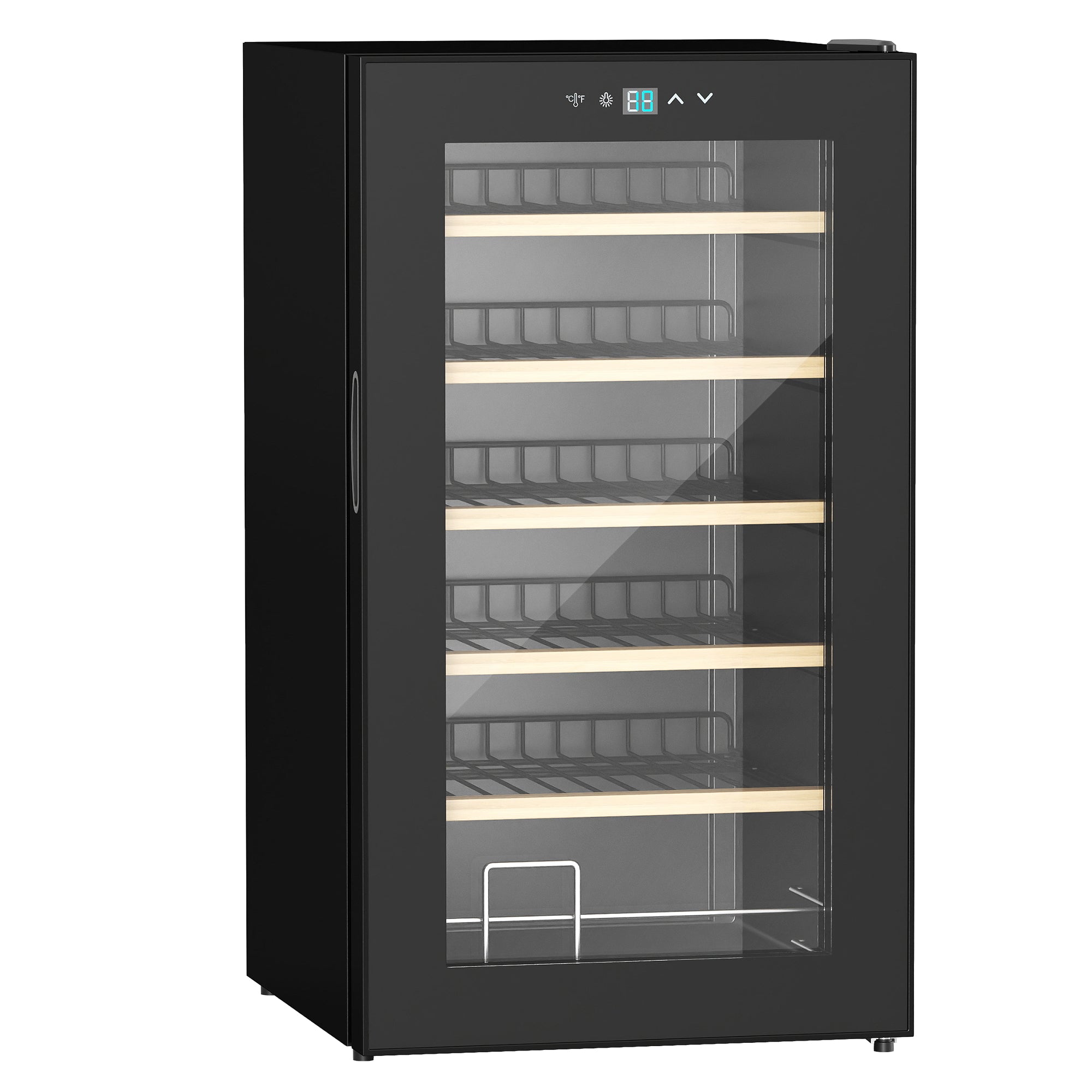 MCL 24 Bottle Wine Fridge, 65 Litre Capacity, 43cm Freestanding Wine C ...