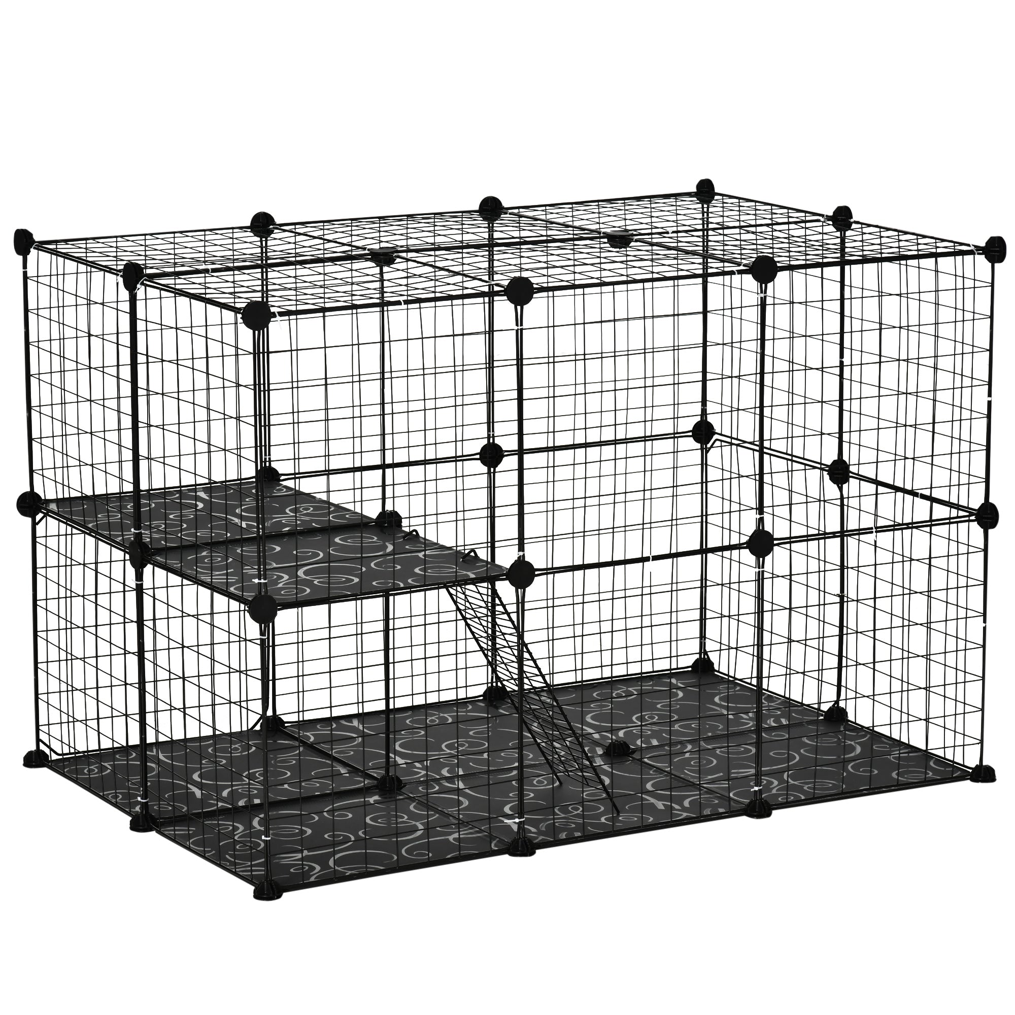 MCL Pet Playpen DIY Small Animal Cage Enclosure Metal Wire Fence 39 Pa ...